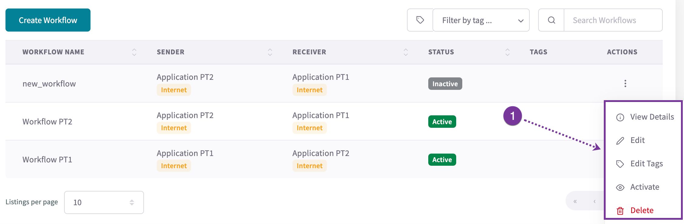 Manage workflows Manage workflows