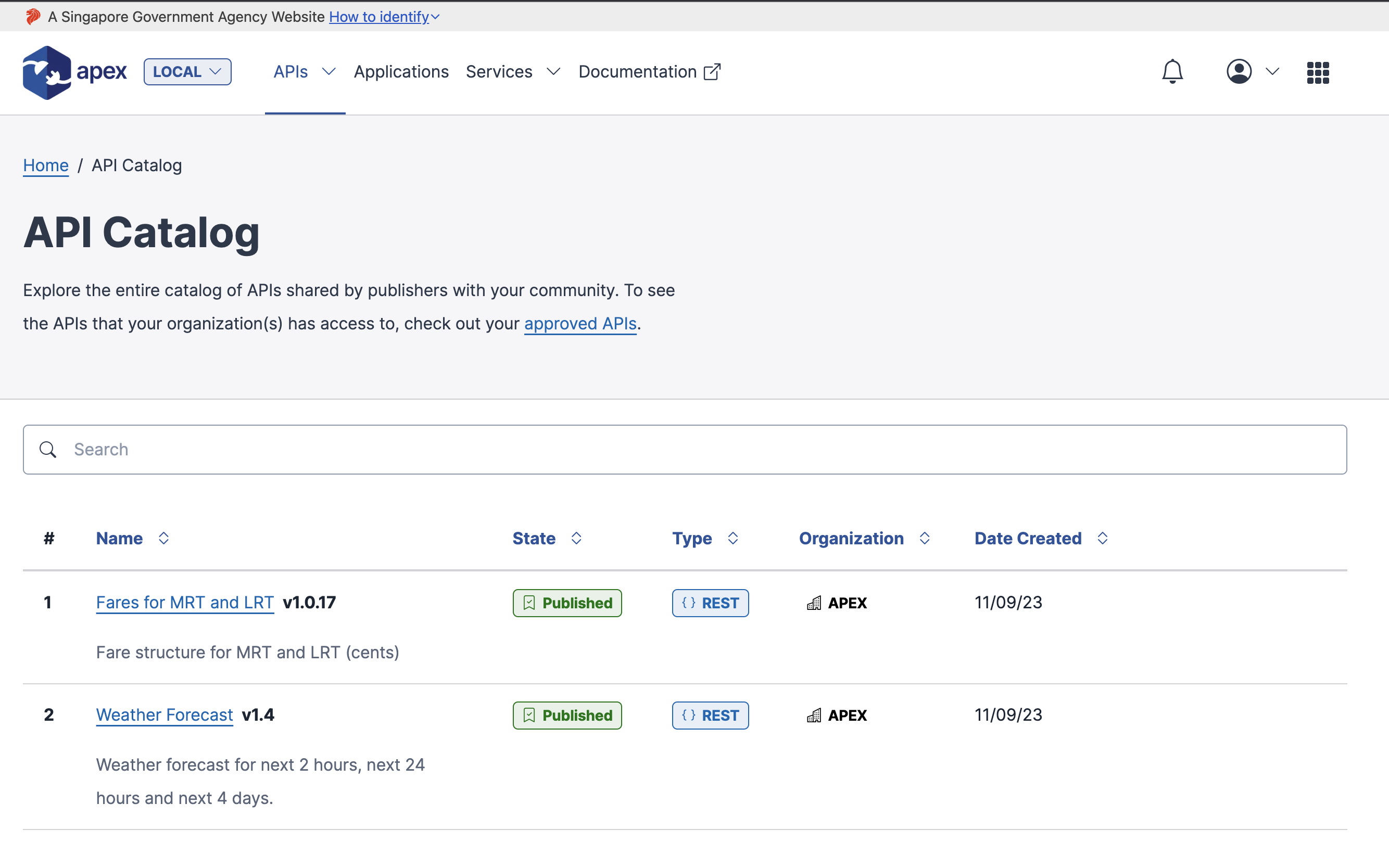 Browsing Apis 