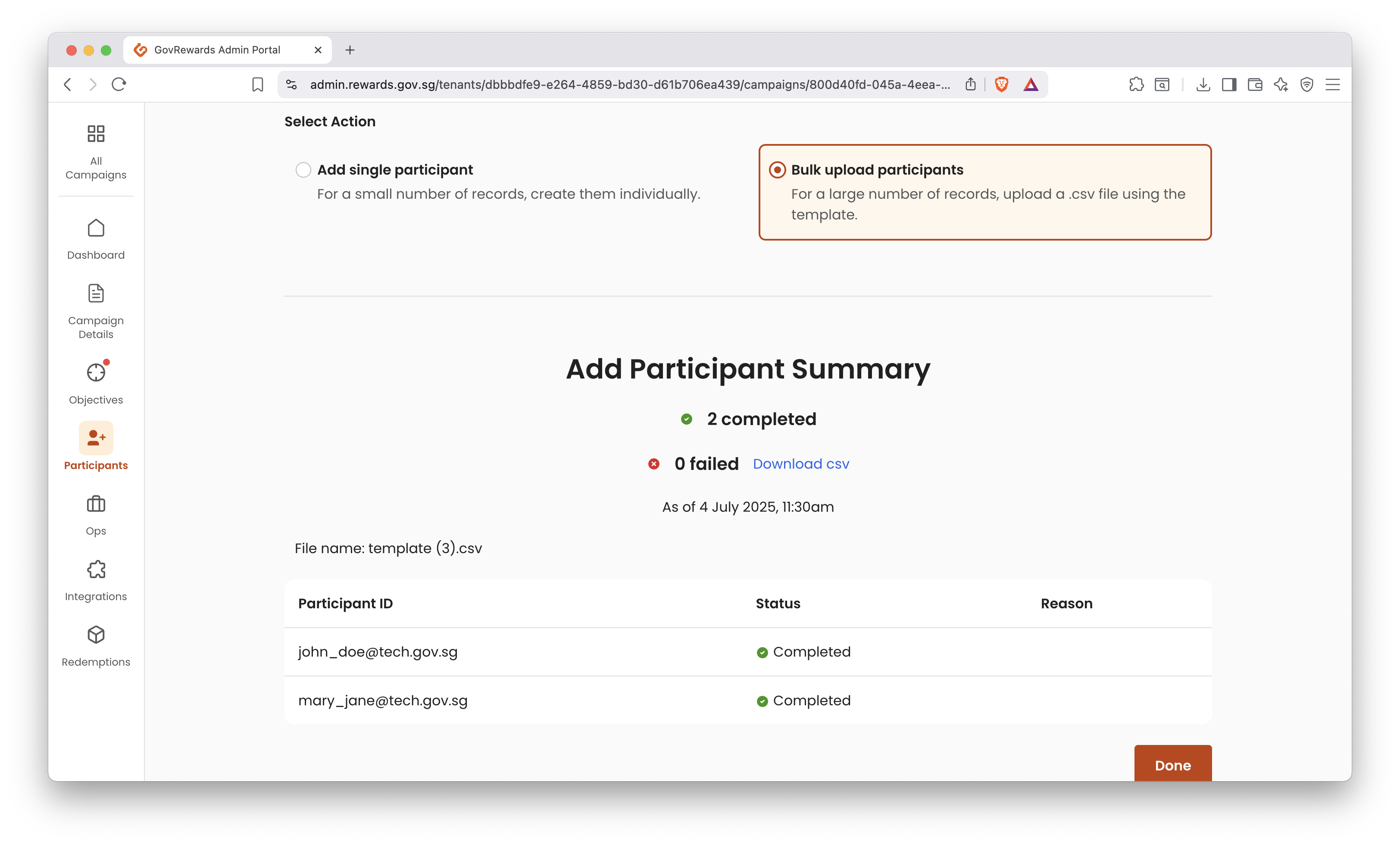 GovRewards User Guide