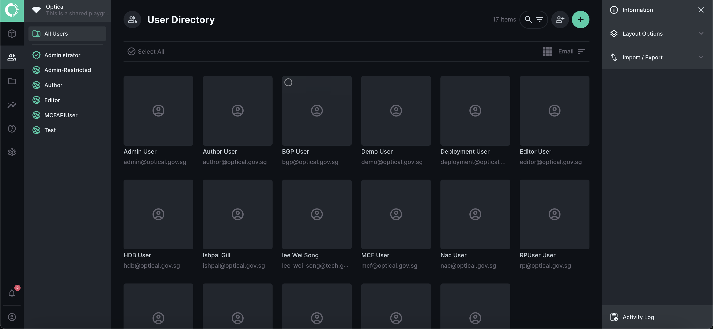 Optical Documentation
