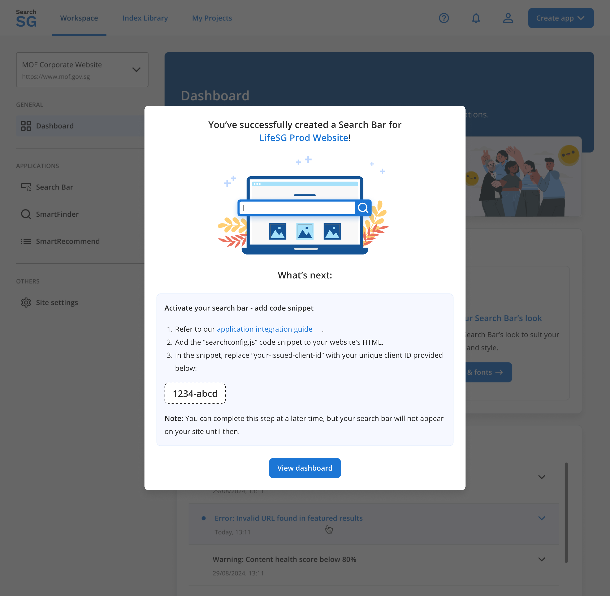 SearchSG Admin Portal User Guide