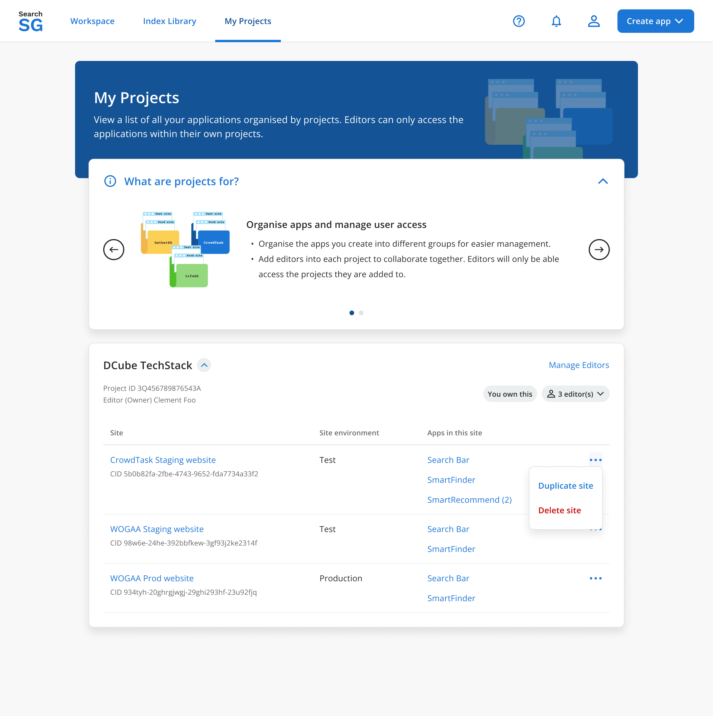 SearchSG Admin Portal User Guide