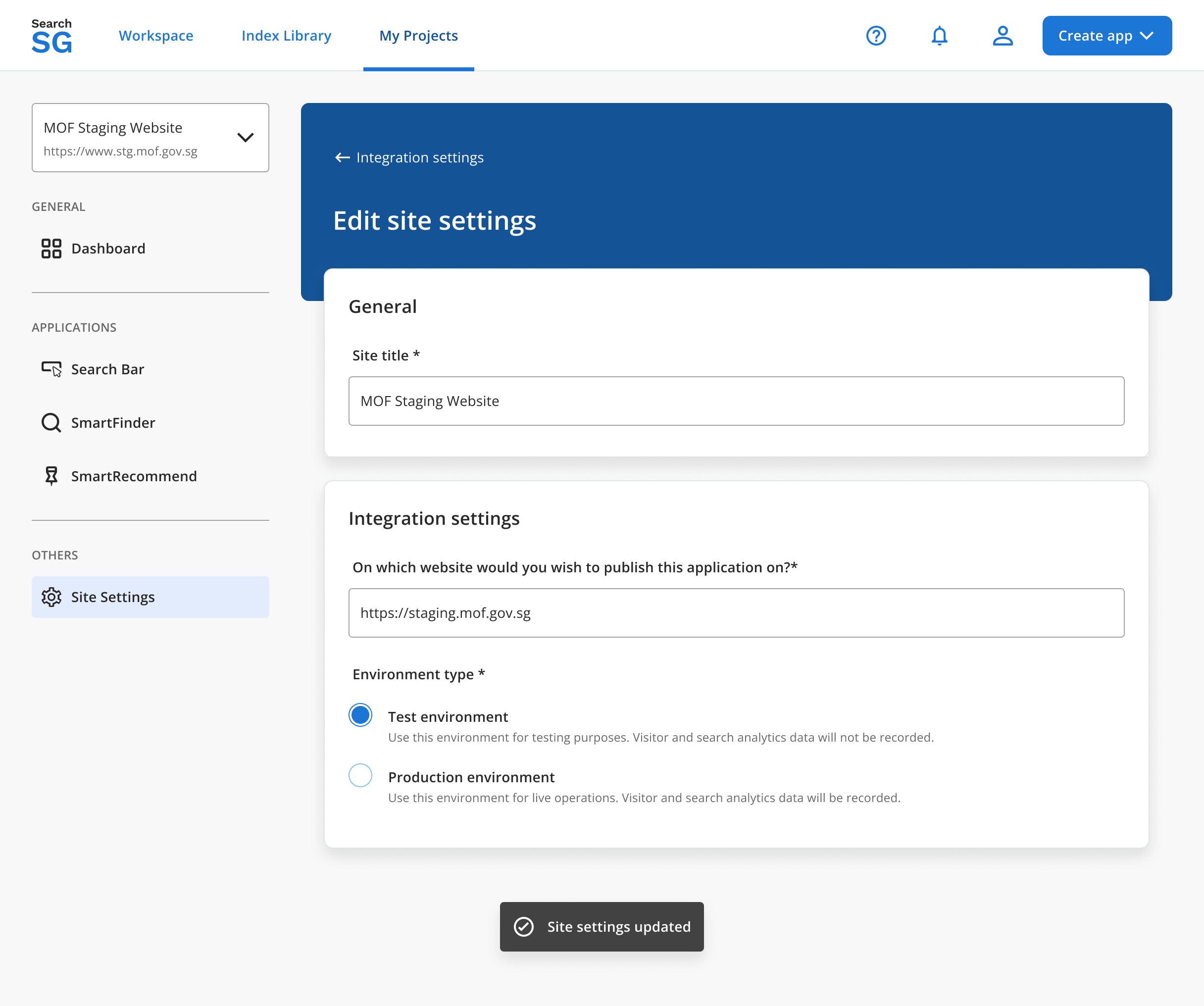 SearchSG Admin Portal User Guide