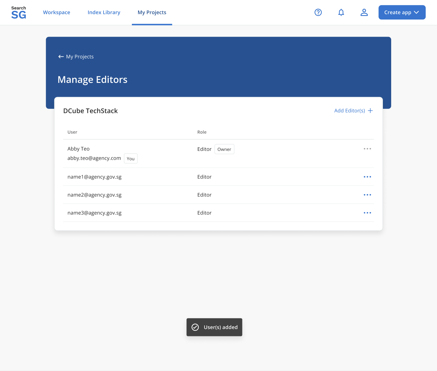 SearchSG Admin Portal User Guide