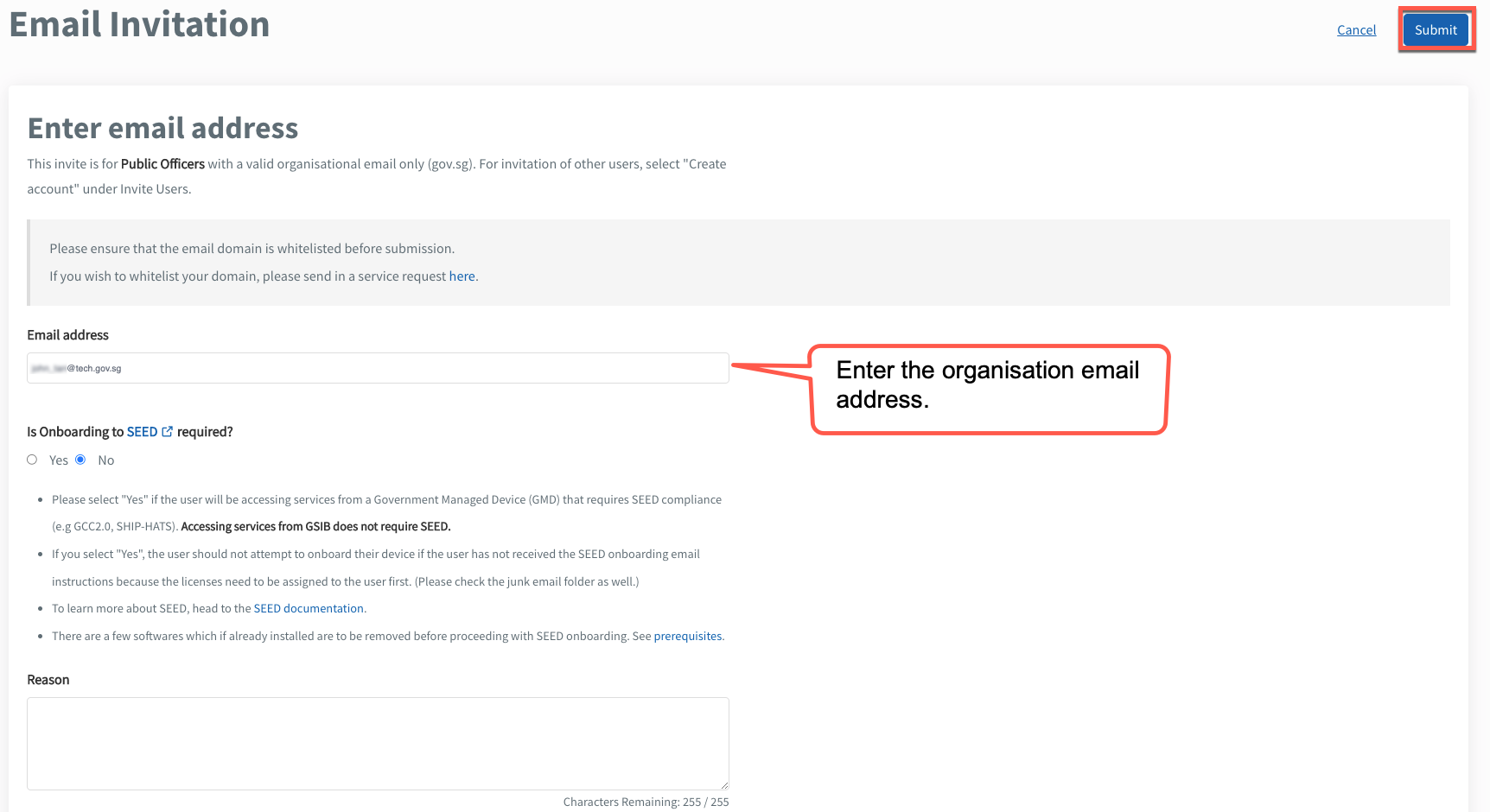 Invite users Invite users