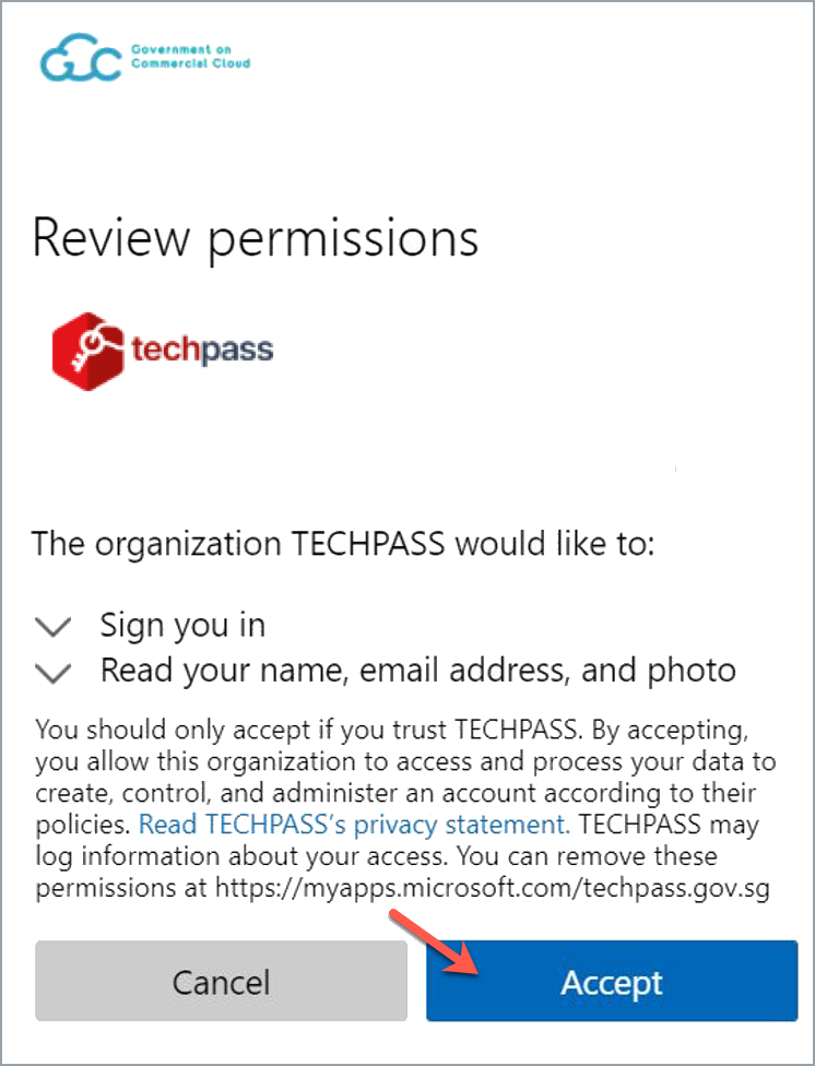 TechPass User Guide for Staging environment