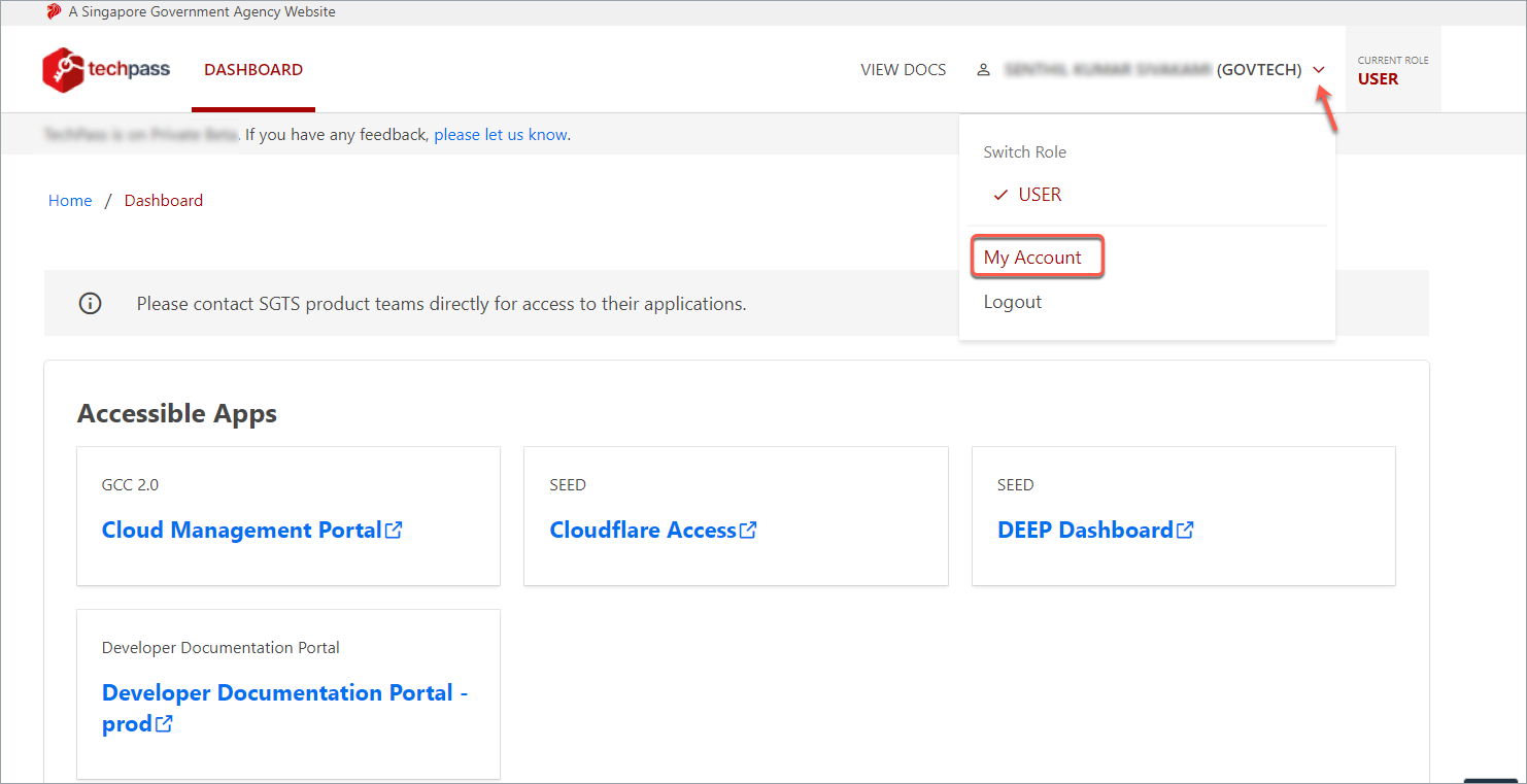 TechPass User Guide for Staging environment
