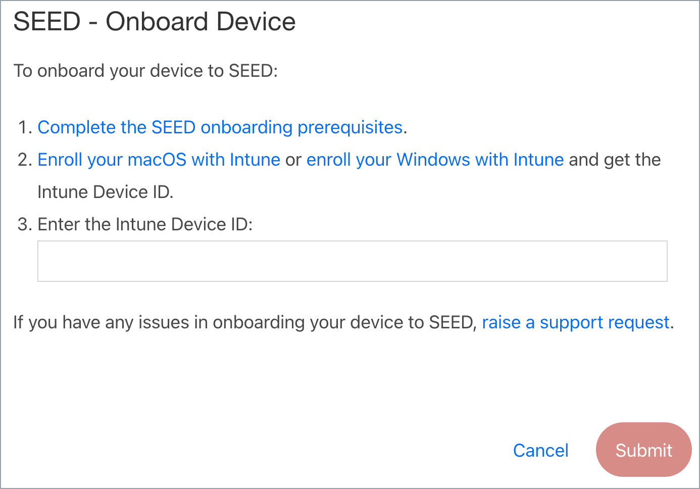 Register Intune device ID